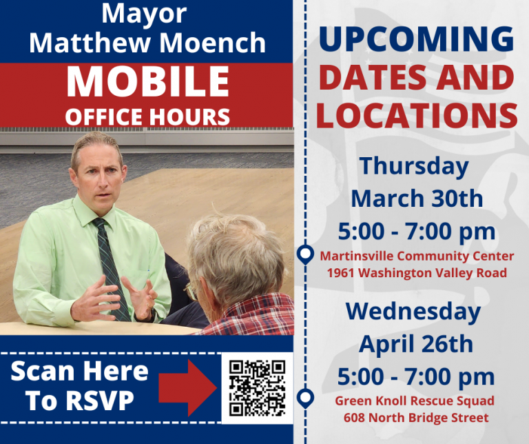 Mobile Office Hours with Mayor Matthew Moench | Bridgewater Township