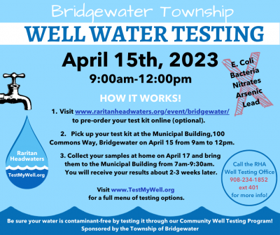 Well Testing Event | Bridgewater Township